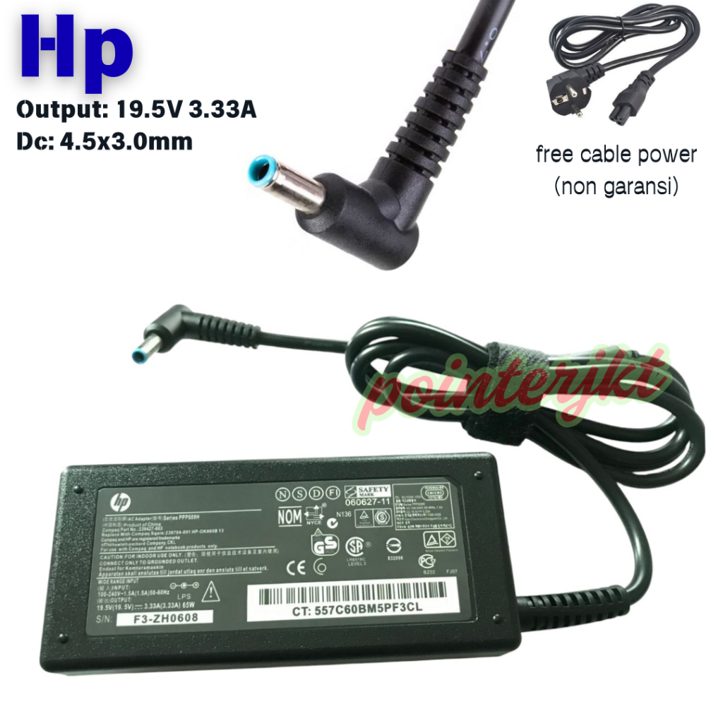 อะแดปเตอร์ชาร์จแล็ปท็อป Hp14 Hp Envy 14 Hp Pavilion 14 15 19V 19.5V 3 ...