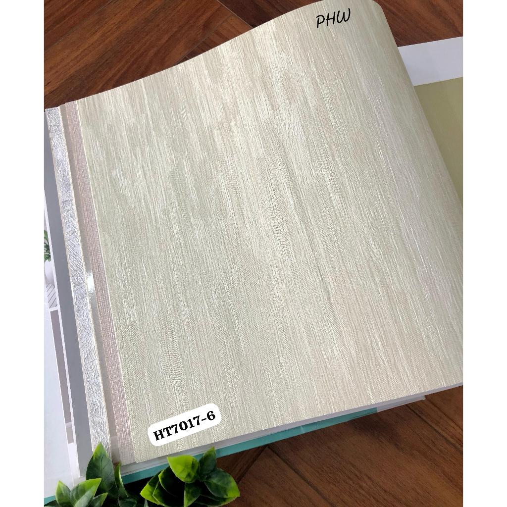 Kayu วอลเปเปอร์ติดผนัง PLAIN WOOD FIBER MOTIF SIMPLE ELEGANT CREAM ...