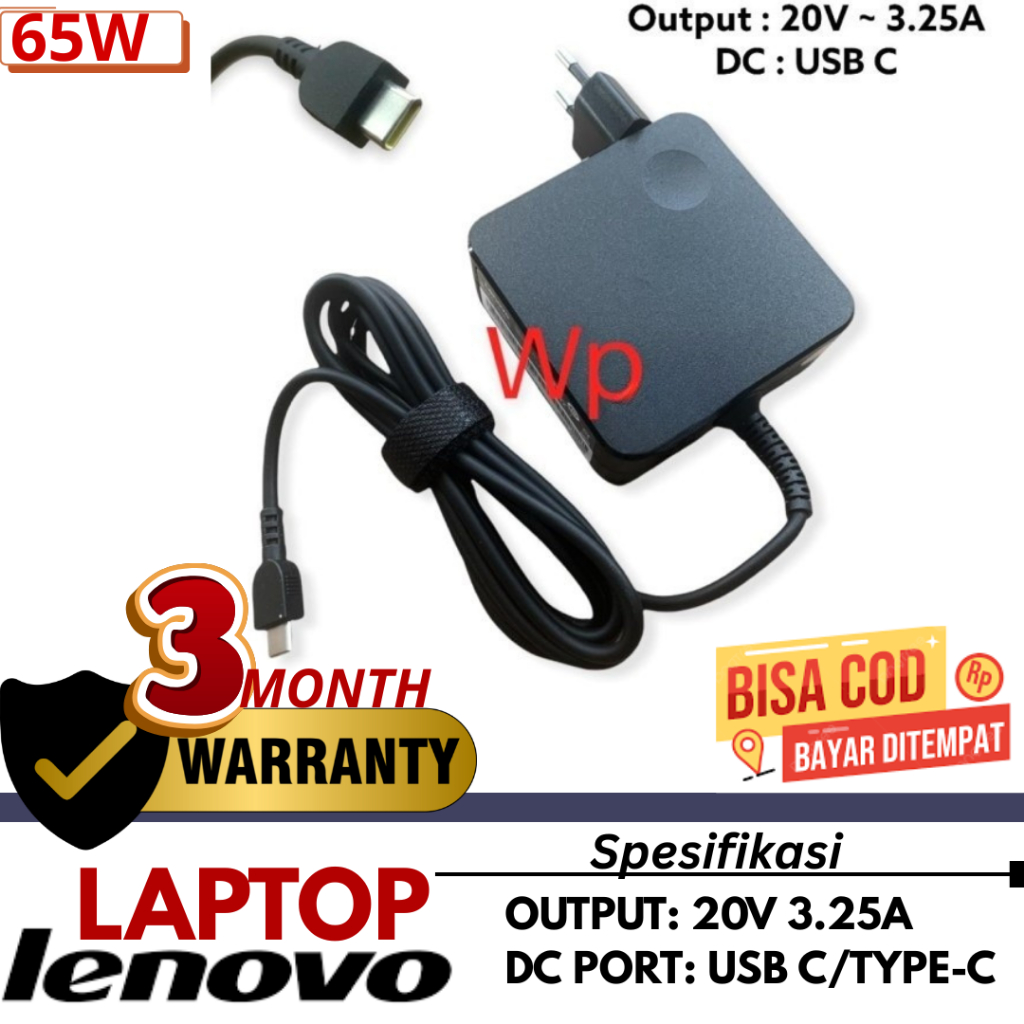 อะแดปเตอร์ชาร์จ อะแดปเตอร์ 65W Type C SUPORT แล็ปท็อป Infinix Inbook X1 ...