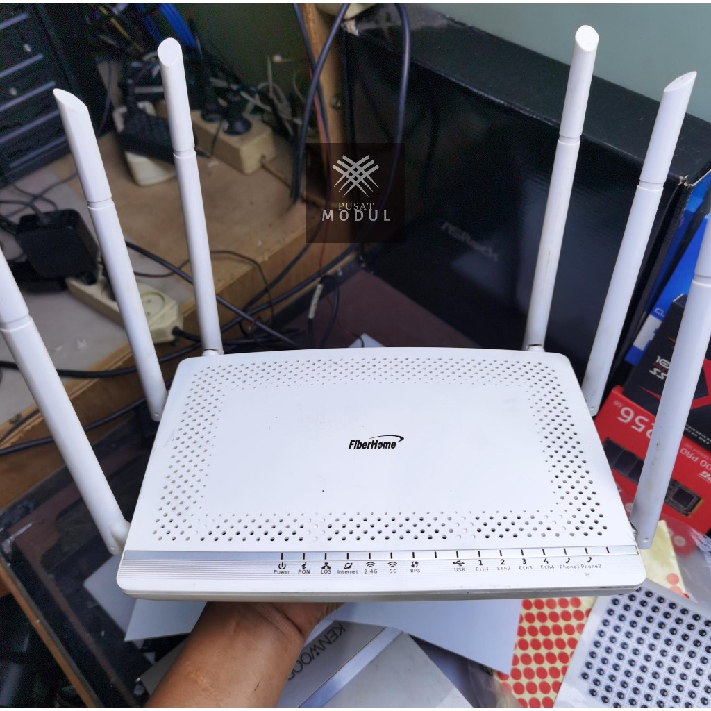 ONT GPON FIBERHOME HG6245N อะแดปเตอร์ PREMIUM ANTENNA 6 Plus | Shopee ...