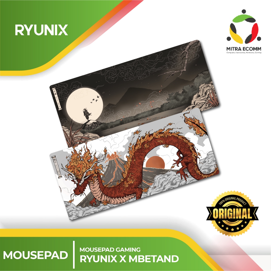 Sades Ryunix X MBETAND Mousepad Gaming Deskmat Ryu No Senshi Mouse Pad ...