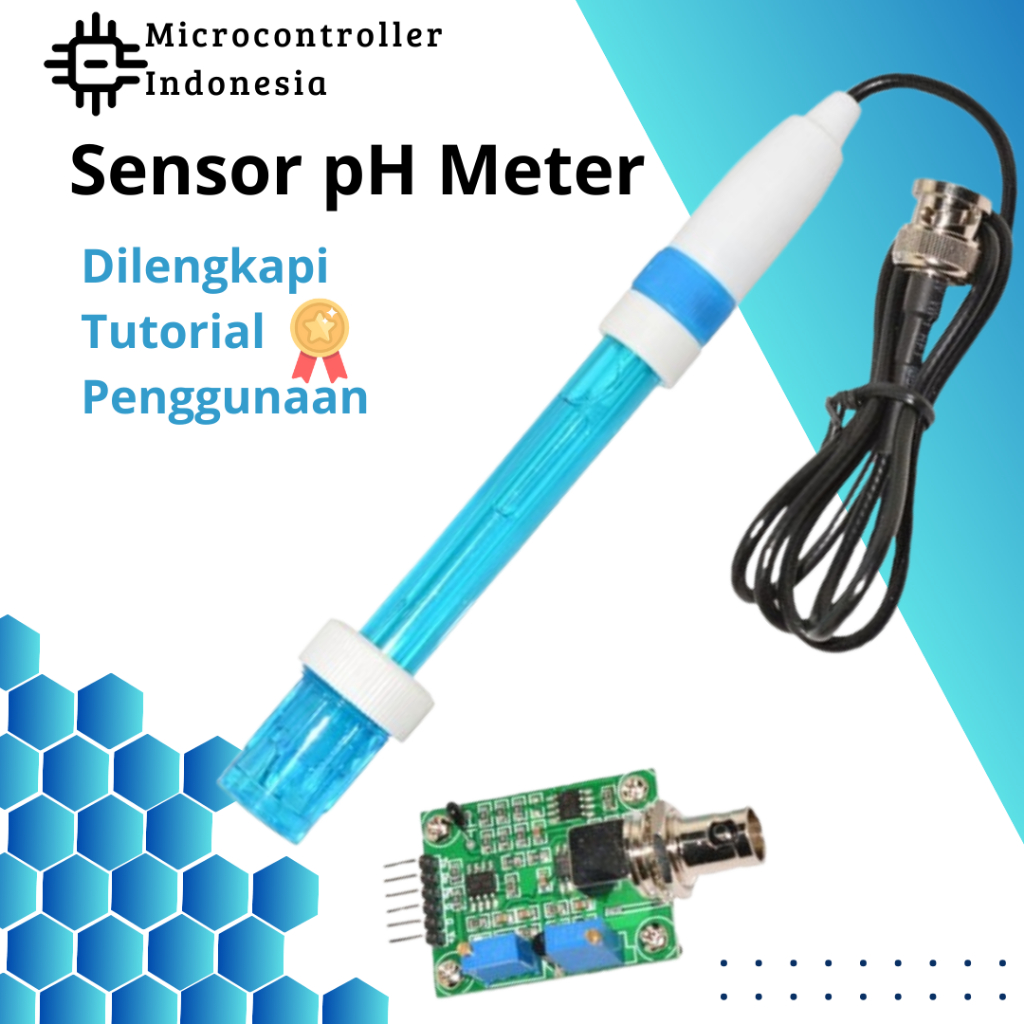 PH METER SENSOR CELLTRODE BNC CONNECTOR PH MEASURING เครื่องมือ ESP32 ESP8266 NodeMCU WEMOS ...