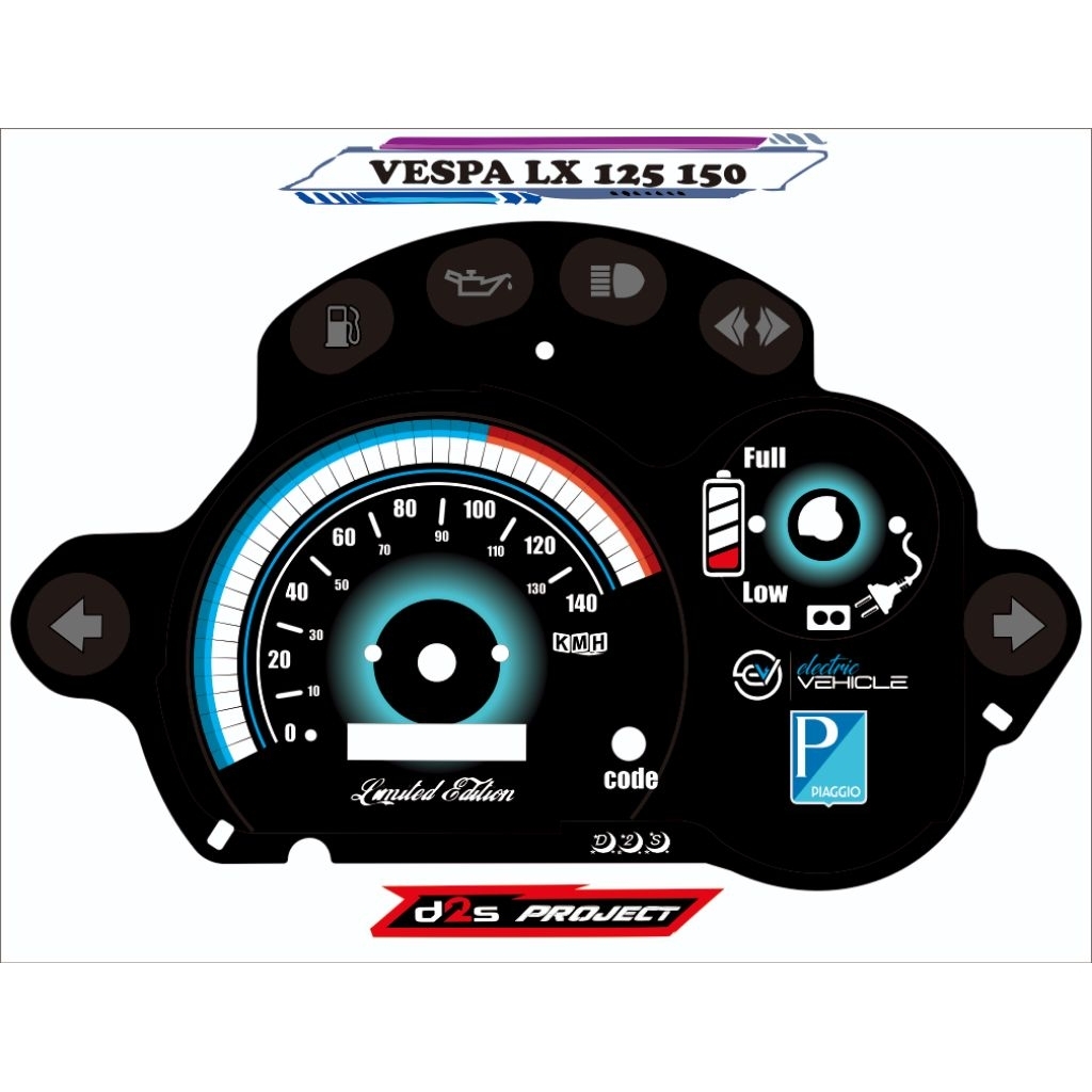 แผงเรือนไมล์ PIAGIO VESPA LX 125/150 | Shopee Thailand