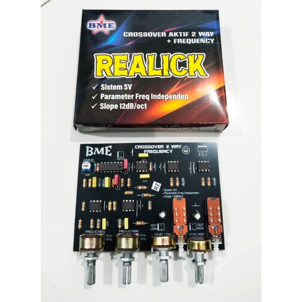 Active Crossover 2 Way + ความถี่ 12dB/Oct REALICK By BME | Shopee Thailand