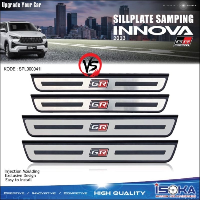 แผ่นธรณีประตู SIL PLATE SIDE SIL PLATE Toyota Innova Zenix GR Sport ...