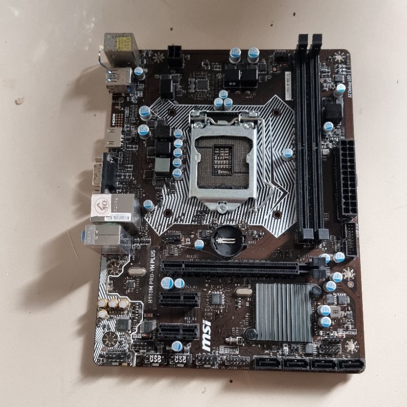 Mb เมนบอร์ด MSI H110M PRO-VD PLUS โปรเซสเซอร์ซ็อกเก็ต LGA 1151 Gen 9TH/Gen 8 ข้อมูล อ่านคํ ...