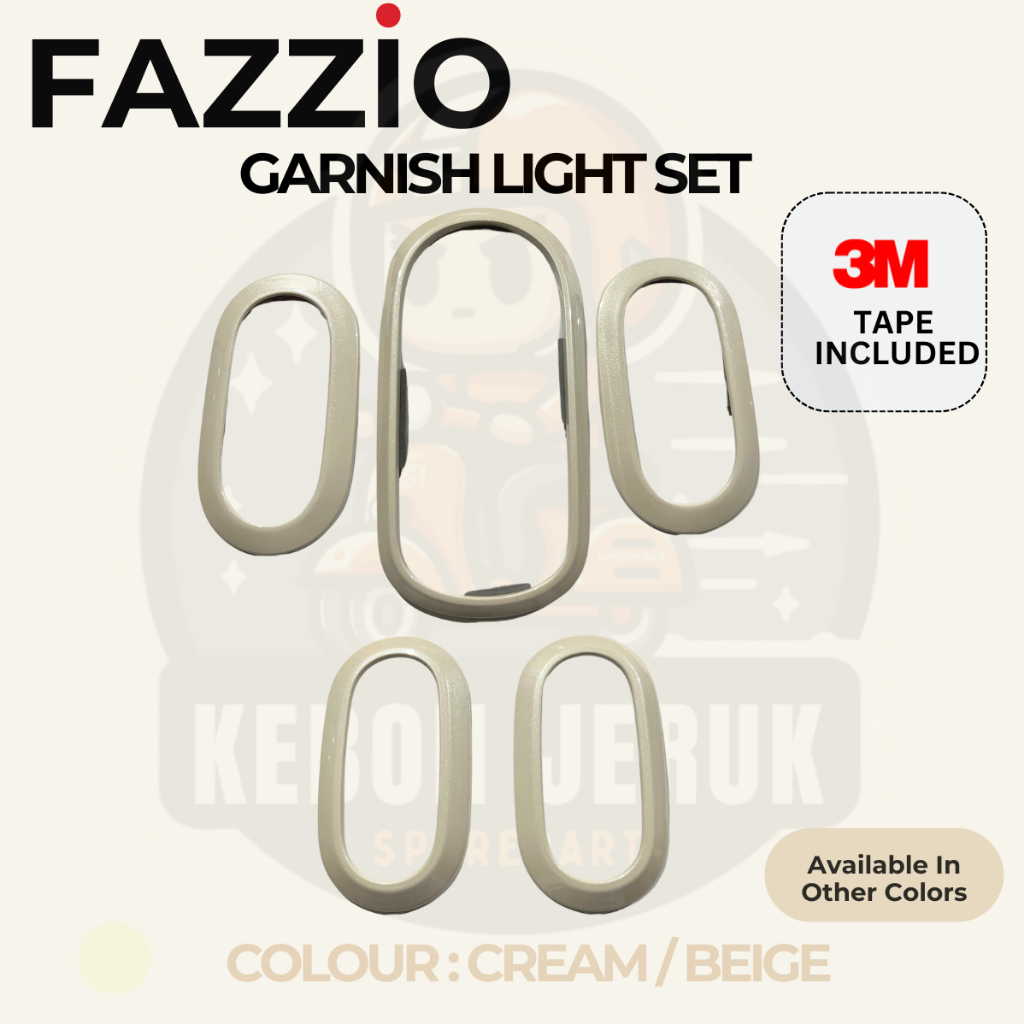 Yamaha Mio Fazzio Garnish Light Cover Light Trim Set ครีมคุณภาพสูง ...