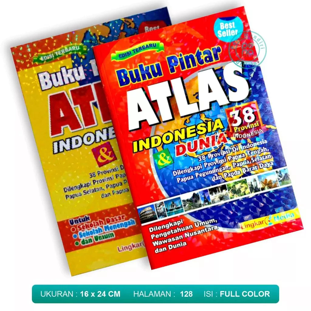 หนังสือ Smart Atlas ฉบับสมบูรณ์ของอินโดนีเซียและโลก Atlas สําหรับ ...