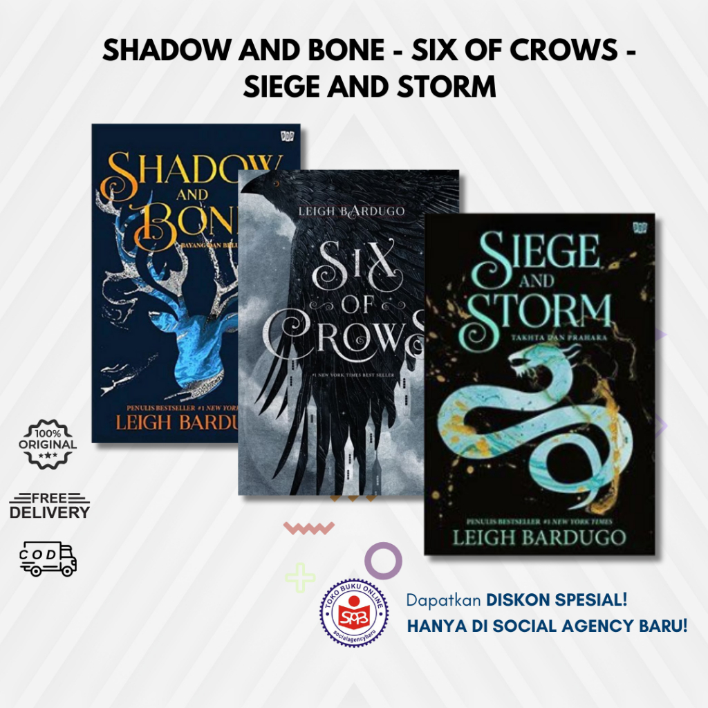 Shadow and Bone - Six of Crows - Siege and Storm - Leigh Bardugo | Shopee Thailand