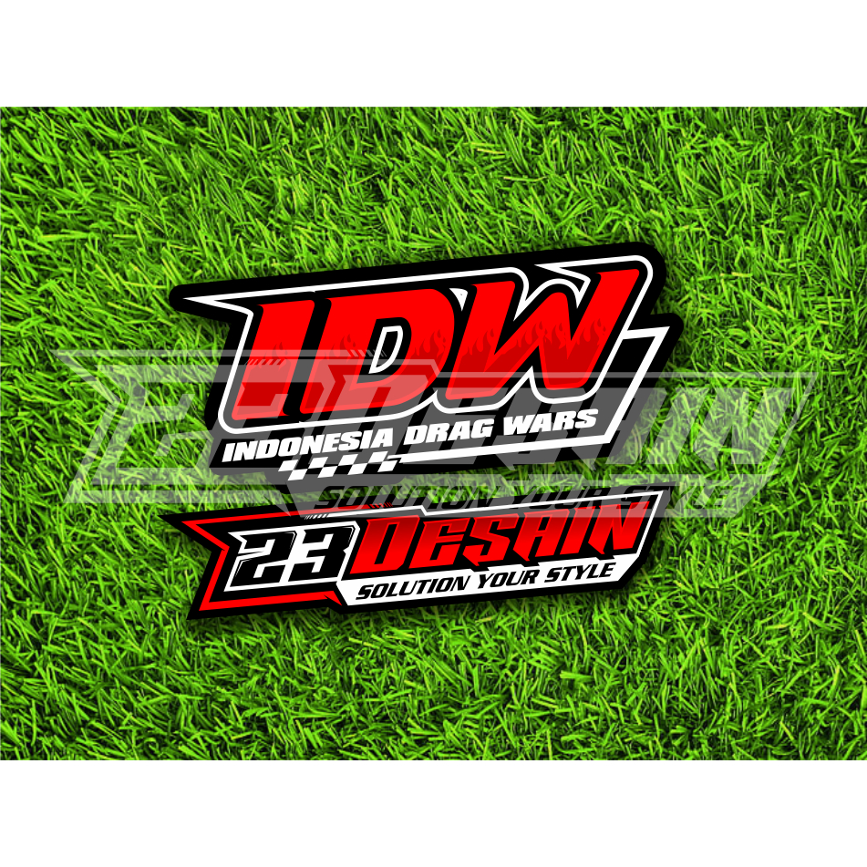 IDW สติ๊กเกอร์ INDONESIAN STICKER DRAG WARS สติ๊กเกอร์ IDW | Shopee ...