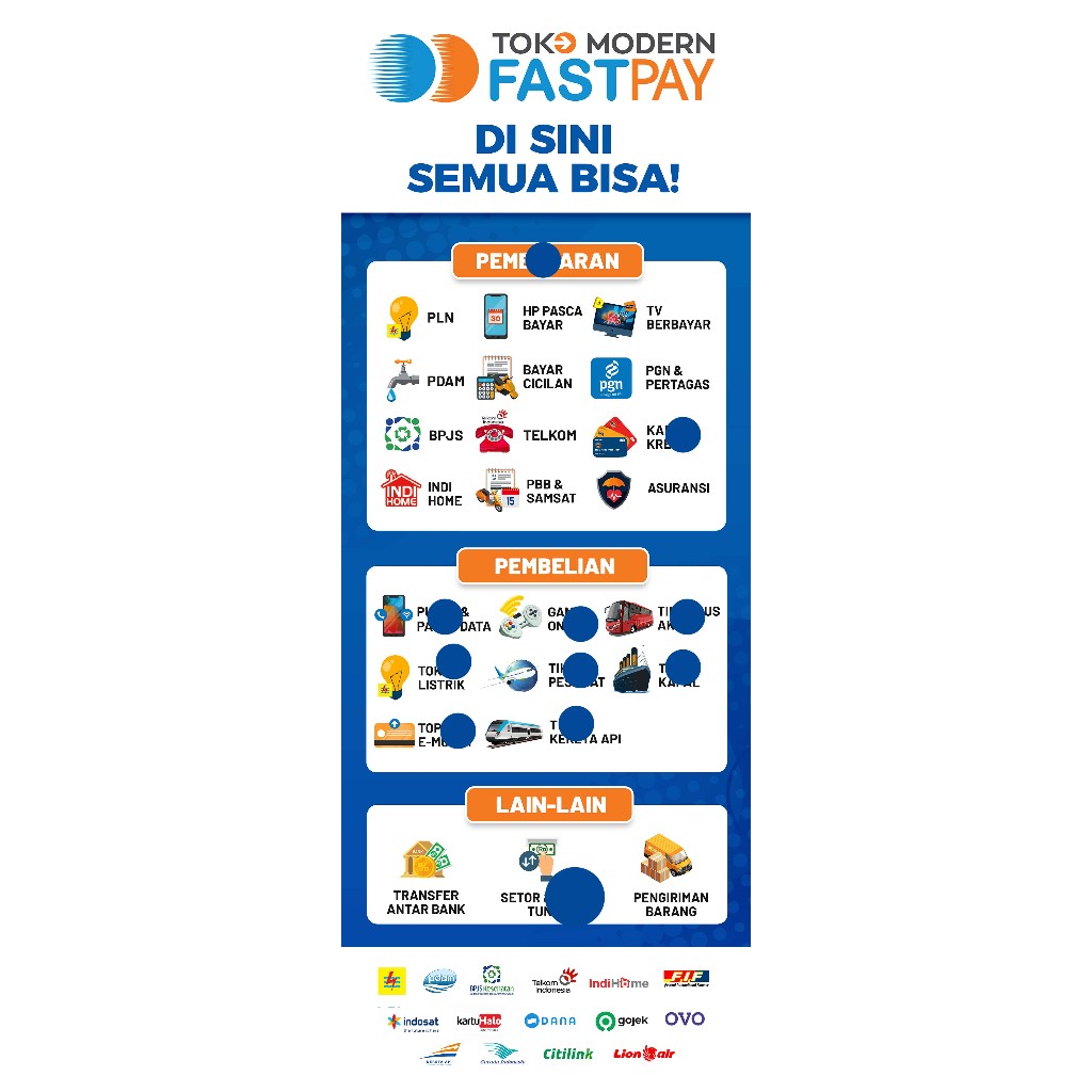 สติ๊กเกอร์ไวนิล / โมเดลตั้งรุ่น BANNER FASTPAY ขนาดสามารถกําหนดเองได้ ...