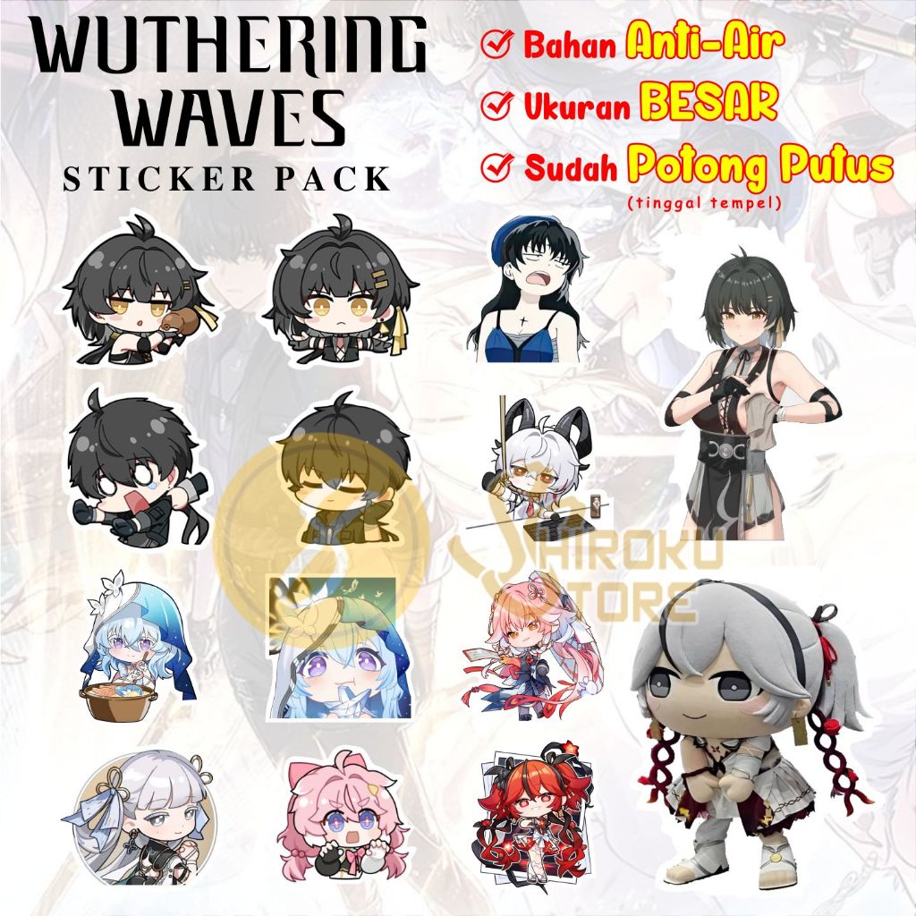 Wuthering Waves Premium Sticker Pack / Set สติ๊กเกอร์กันน้ํา Anime Kuro ...