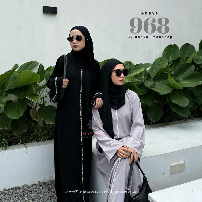 Abaya Gamis ตุรกี Maxi ชุดซาอุดีอาระเบีย 968 Abaya Basic Sias Abaya ตุรกีเย็บปักถักร้อย Zephy ...