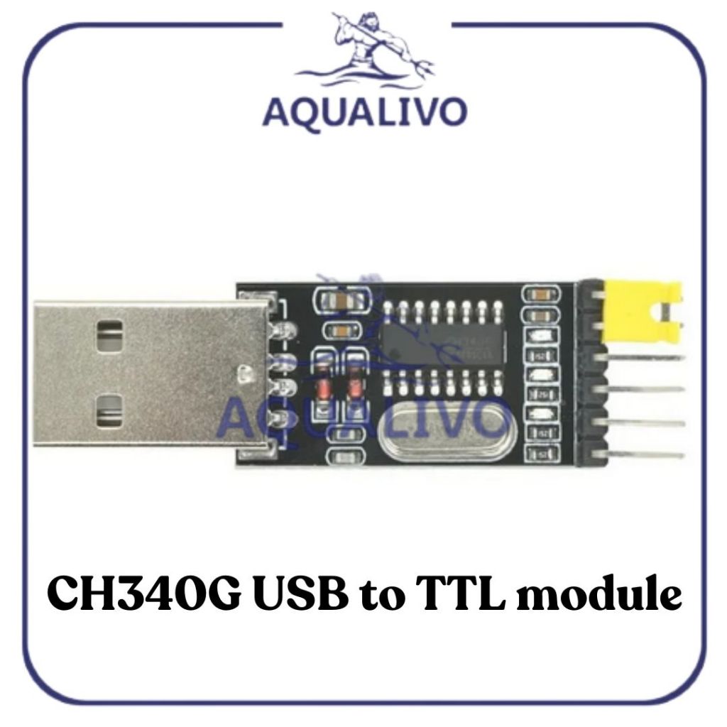โมดูล CH340G USB เป็น TTL CH340 Serial Converter UART 3.3V 5V โมดูล ...