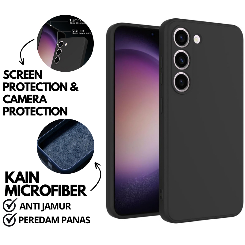 Samsung M15 5G Case LIQUID Silicone Casing Softcase พร้อมผ้าไมโครไฟ ...