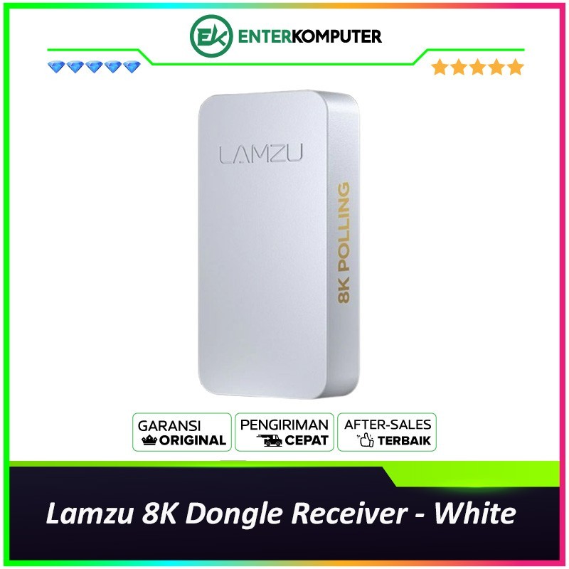 ตัวรับสัญญาณ Dongle Lamzu 8K - สีขาว | Shopee Thailand