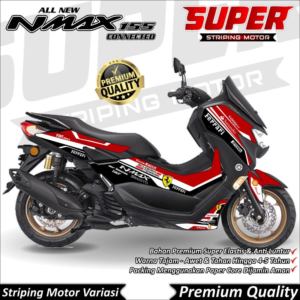 สติ๊กเกอร์ Nmax ใหม่ 2020 - 2022 Cool Anti Fade Striping Nmax New 2020 ...