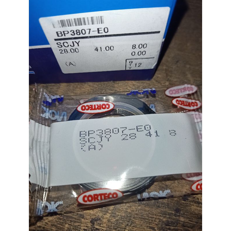 ซีลน้ํามัน SCJY 28 41 8 พวงมาลัยพาวเวอร์ BP 3807 EO REG STIR นก CORTECO ...