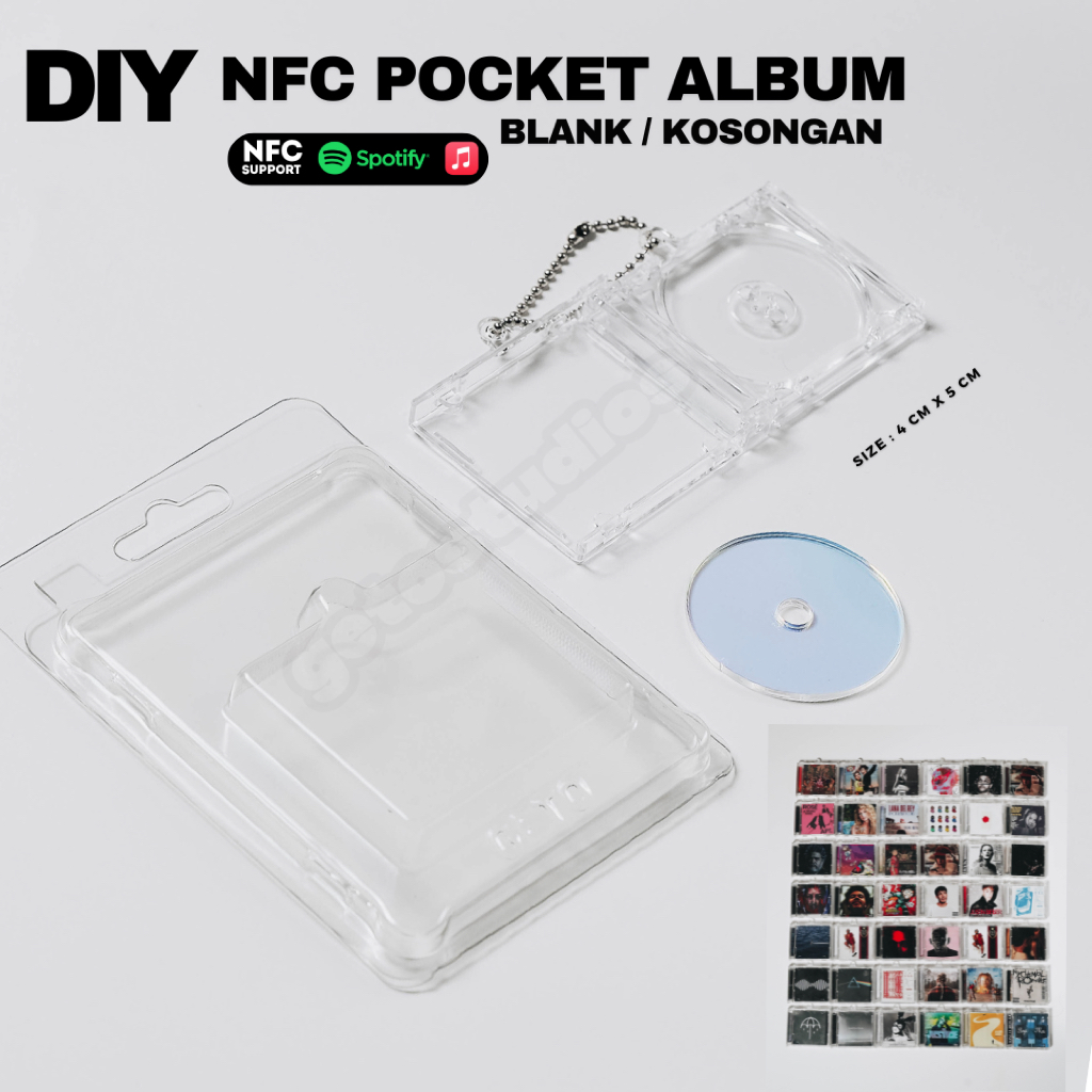 Diy NFC Pocket Album Mini CD Album พวงกุญแจอะคริลิคเปิดกรณี | Shopee Thailand