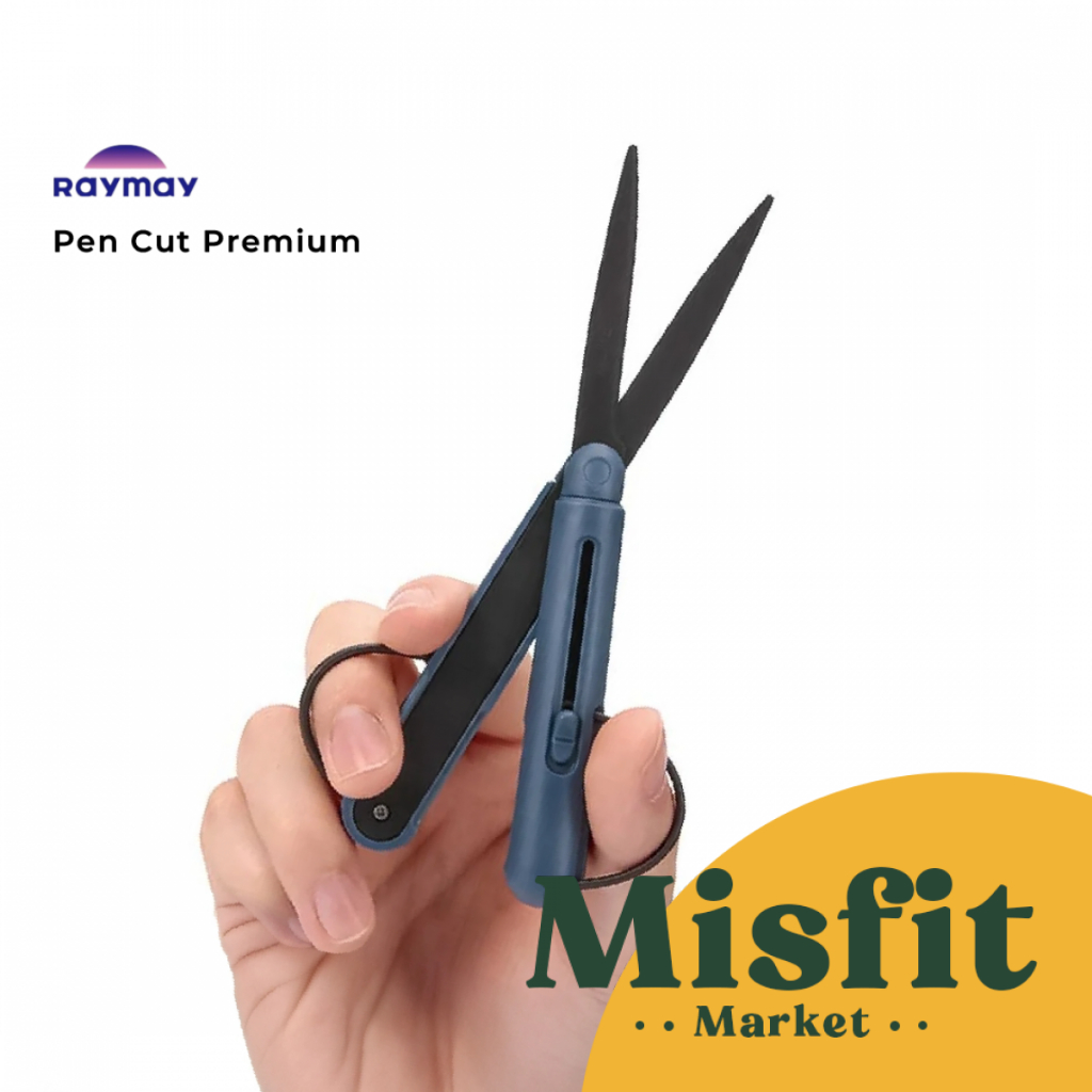 Raymay ปากกาตัดกรรไกรพรีเมี่ยมมาตรฐานฟลูออรีนกรรไกรไทเทเนียมไม่ติดมินิแบบพกพามือถือพับปากการูป ...
