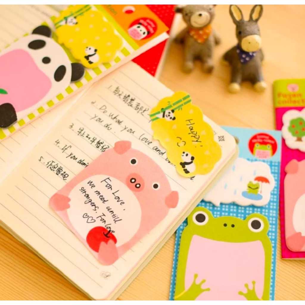 STICKY NOTE ANIMAL MOTIF / STICKY NOTES ANIMAL PAPER / STICKY NOTES ...