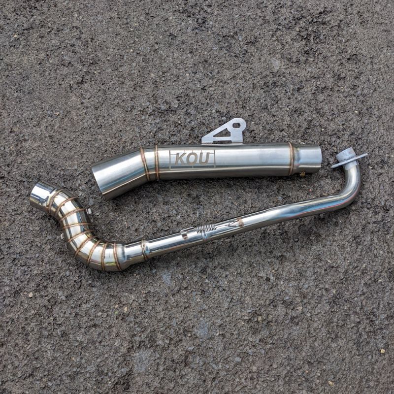 Kou SUPER เปิด spec ท่อประเภท 51 มม.สําหรับ Wave 100 110 125 Xrm 100 ...