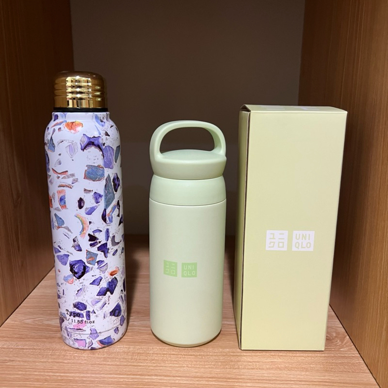 HIJAU [PRELOVED] UNIQLO Pastel Tumbler (สีเขียว) & TYPO Stainless Steel ...