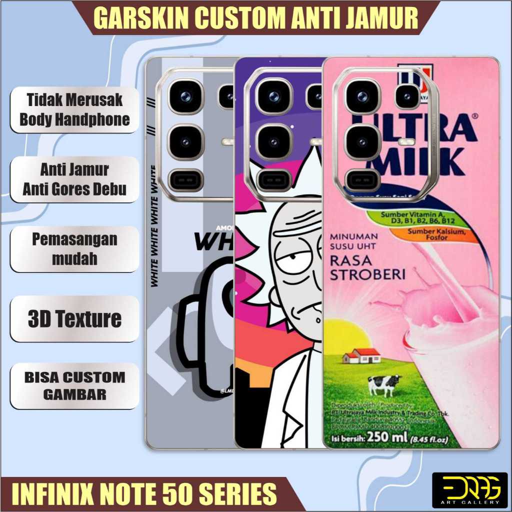 INFINIX NOTE 50/50 Pro 4G Full Body Garskin Custom Anti-Fungus Back ...