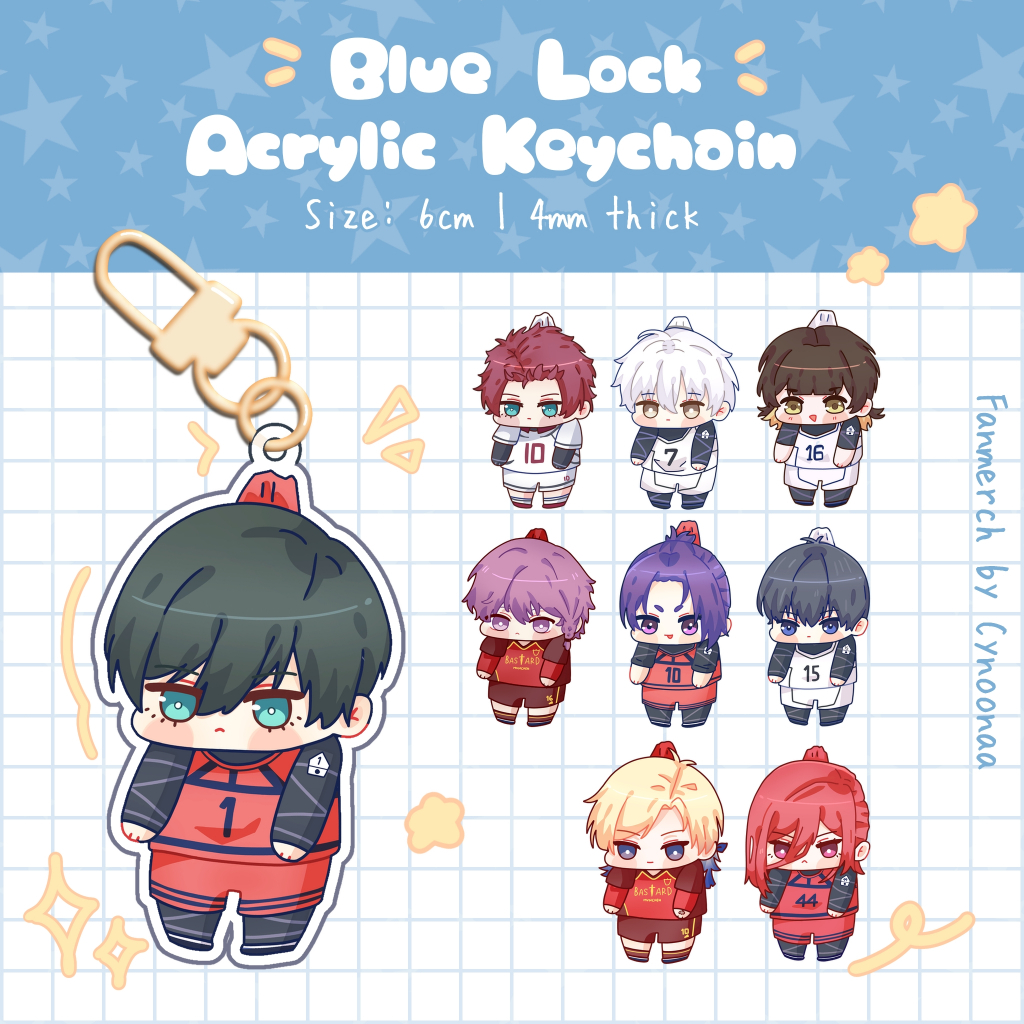 GANTUNGAN [Cynonaa] Blue lock พวงกุญแจอะคริลิค พวงกุญแจ Blue Lock ...