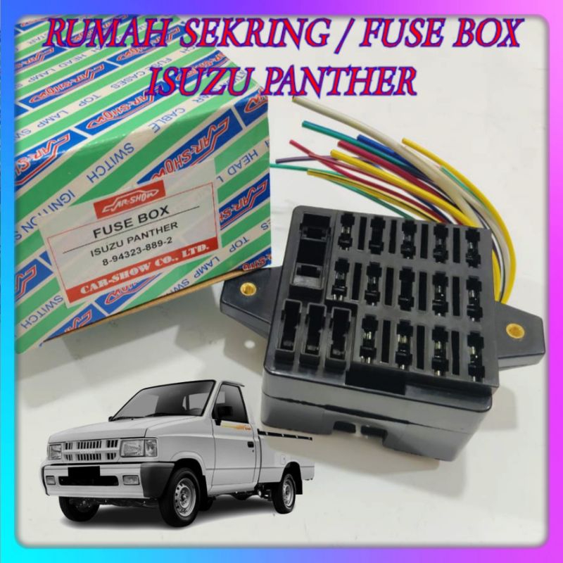 FUSE BOX / ISUZU PANTHER 2.3 / 2.5CC PICKUP / MINIBUS FUSE | Shopee ...
