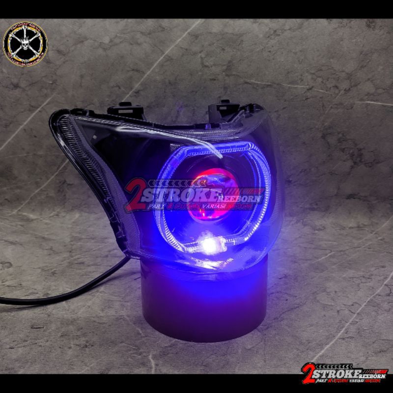 MERAH revo fit F1 ไฟหน้าฉีดสะท้อนแสง revo F1 ไฟหน้าเติม 4,5 inc ไฟสไตล์ ...