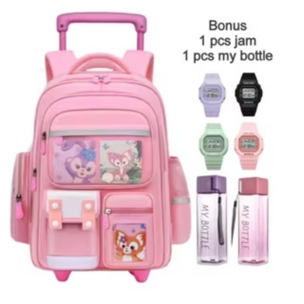 BBS GIRLS SCHOOL TROLLEY BAG ใหม่ล่าสุดรุ่น GIRLS BACKPACK | Shopee ...