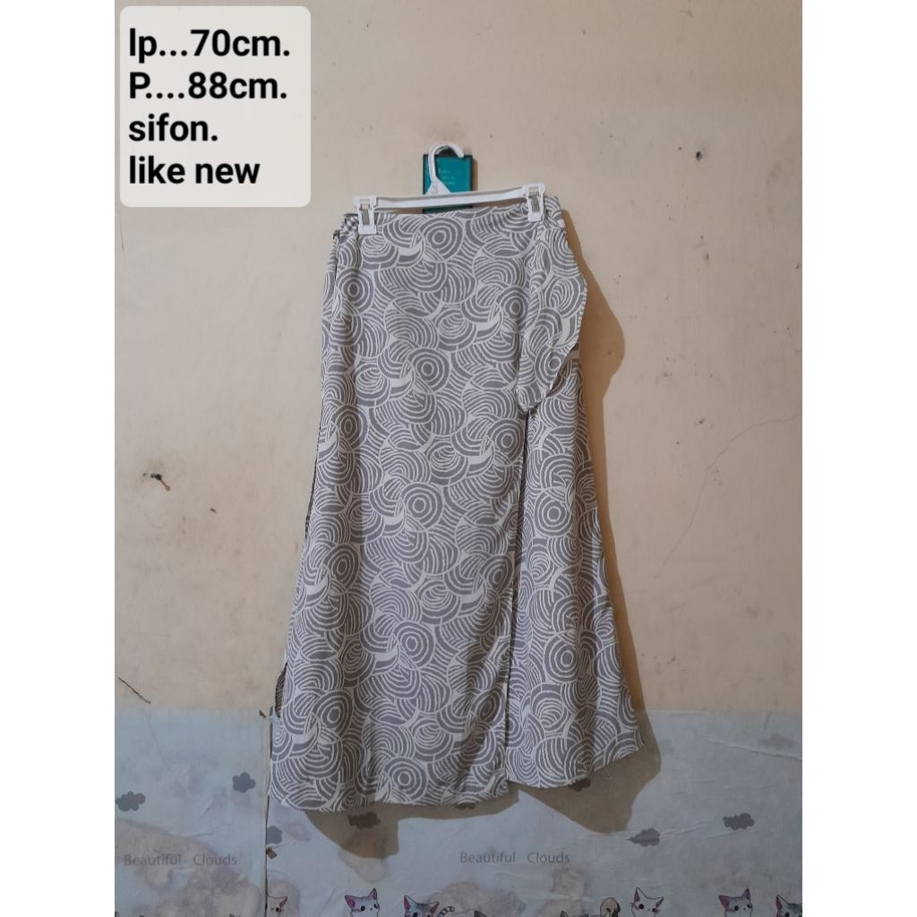 กระโปรงยาว/กระโปรงยาวพันเนื้อชีฟอง (lp..70-80cm, P...88cm). | Shopee Thailand