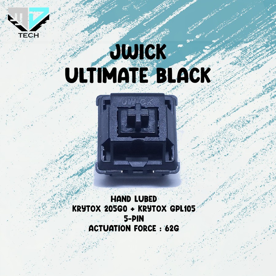 Lubed JWICK Ultimate Black JWK Linear Switch 62g - 5 พิน | Shopee Thailand