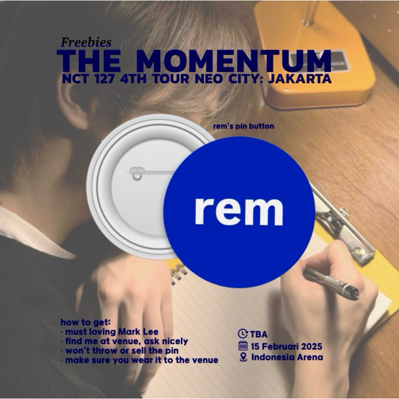[อ่านคําอธิบาย] ปุ่มพินของ REM "NCT 127 Neo City: The Momentum in ...
