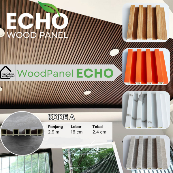 ECHO WALL PANEL WPC / CISI WALLPANEL / WPC PANEL ECHO CODE A | Shopee Thailand