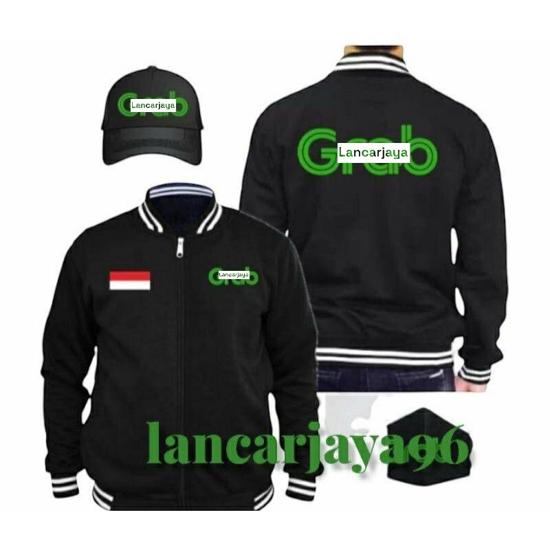 Bomber Jacket, gRAb, Last / Online Transport Driver Jacket / เสื้อแจ็คเ ...