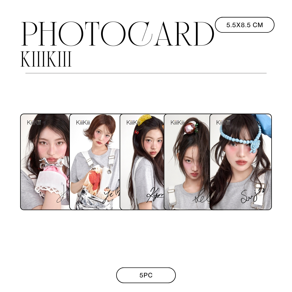 Photocard KIIII DO ME (6 ชิ้น + 2 ด้าน) HAND MARK TTD KPOP CARDS IDOL ...