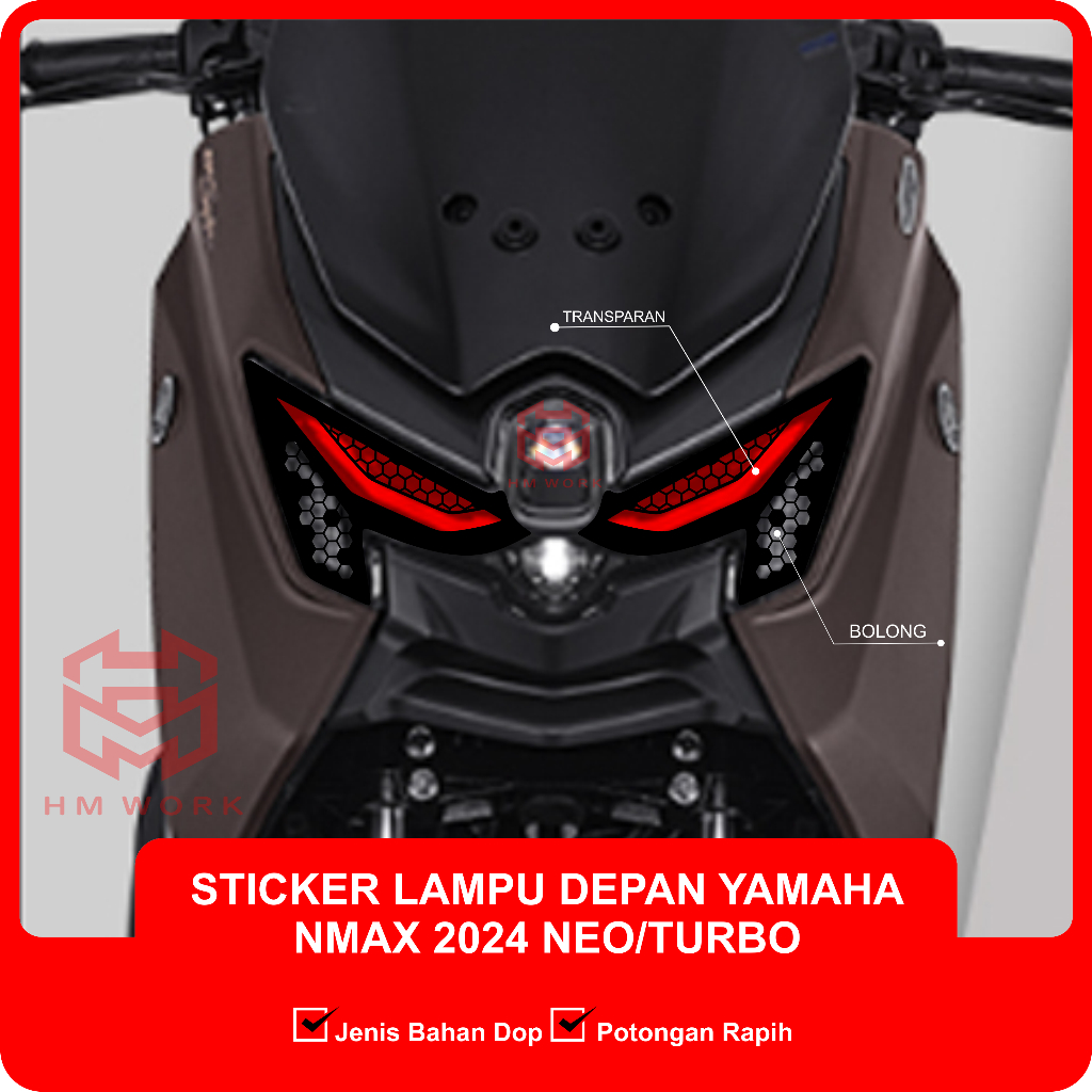สติ๊กเกอร์ตัด NMAX NEO/TURBO HEADLIGHT (NT02) | Shopee Thailand