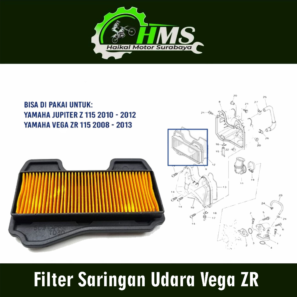 Vega ZR ไส้กรองอากาศ - Yamaha Jupiter Z 115 น้ํายาทําความสะอาดหน้าจอ ...
