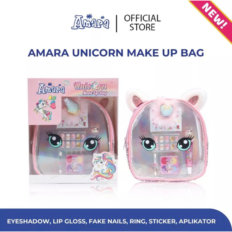 AMARA UNICORN MAKE UP BAG - BPOM CHILDRENS MAKE UP | Shopee Thailand