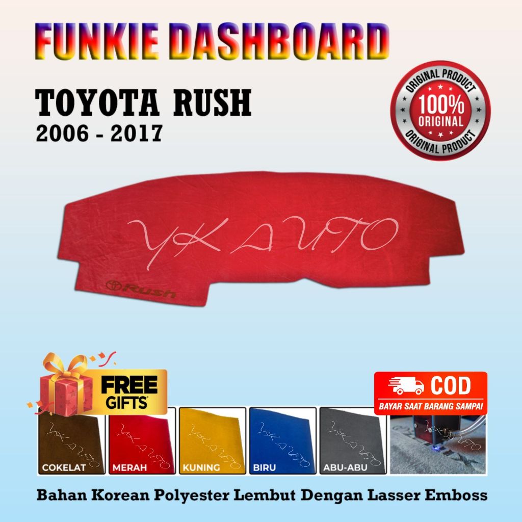 Funkie Dashboard Toyota Rush Gen1 Dashboard Cover Rush Gen1 Dashboard ...