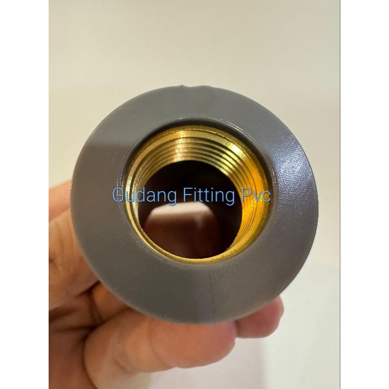 ด้ายสกทองเหลือง 1/2" aw / SDD ทองเหลือง / SDD โลหะใส่ pvc Voscar ...