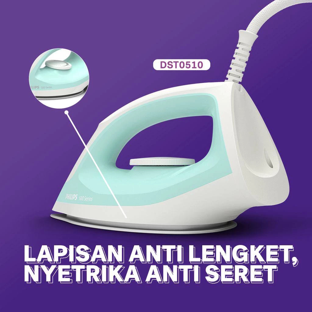 Philips 500 Series DST0510 ของขวัญเหล็กฟรี Philips Iron Philips Iron ...