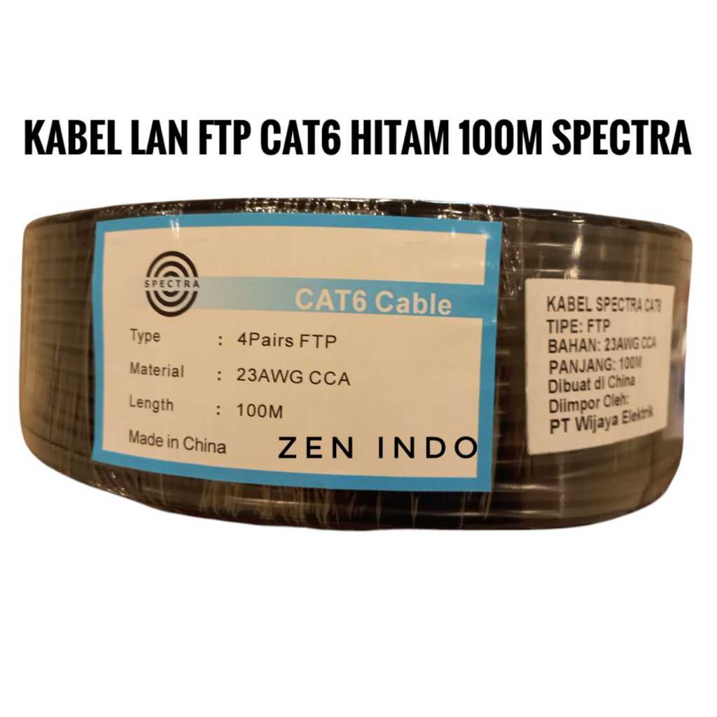 Cat6 Cat 6 UTP Cat6 Cat 6 FTP สาย LAN ยาว 100M Spectra Original | Shopee Thailand