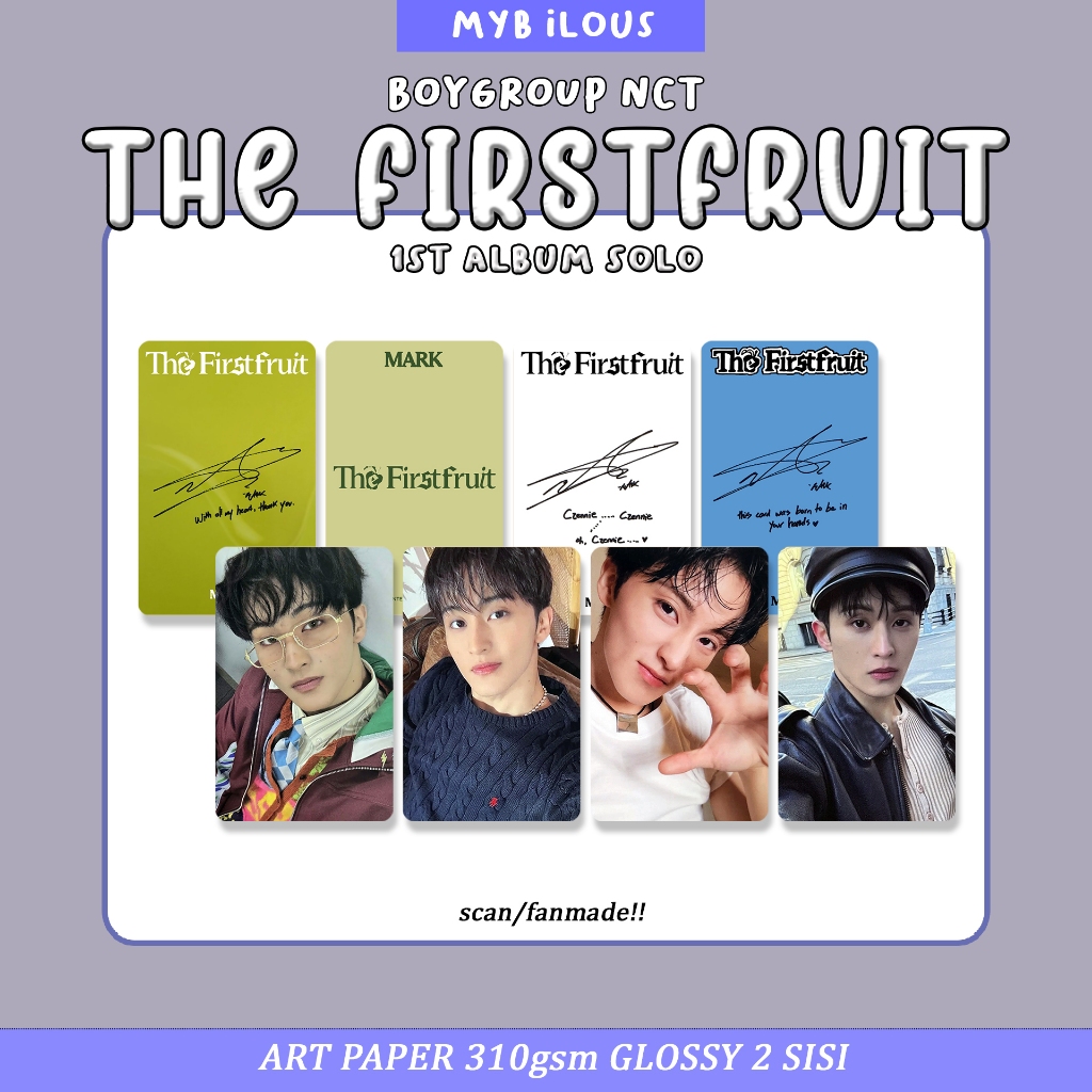 [UNOFFICIAL] NCT DREAM MARK LEE SOLO ALBUM THE FIRSTFRUIT PHOTOCARD FANMADE | Shopee Thailand