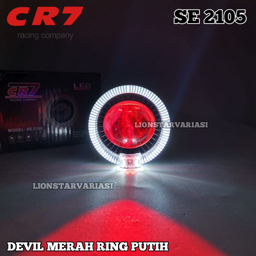 Projie โปรเจคเตอร์บิล 2.5 นิ้วรอบ CR7 SE 2105 Plus Devil Shroud High Low Cut Off D3 รถ ...