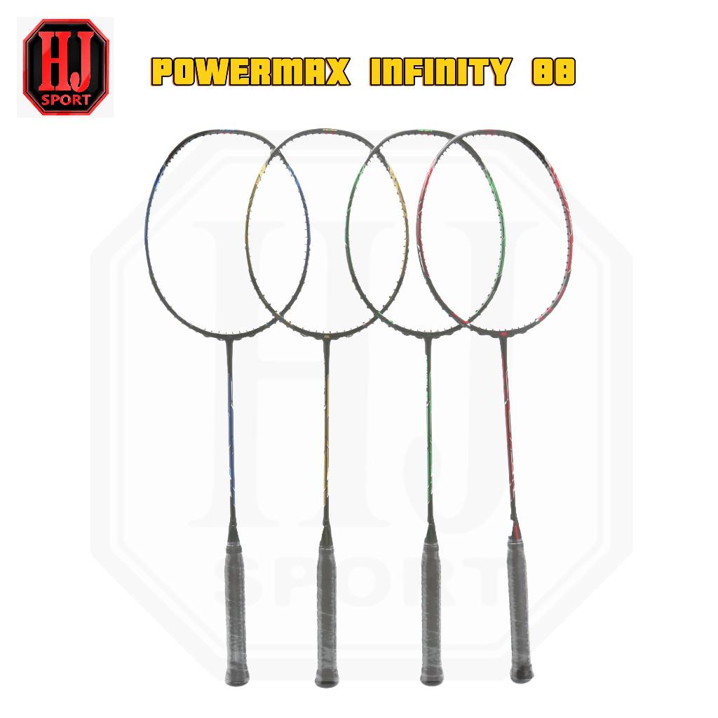 ไม้แบดมินตันต้นฉบับเกรด Power Max Infinity 88 พร้อมสายโบนัส | Shopee ...