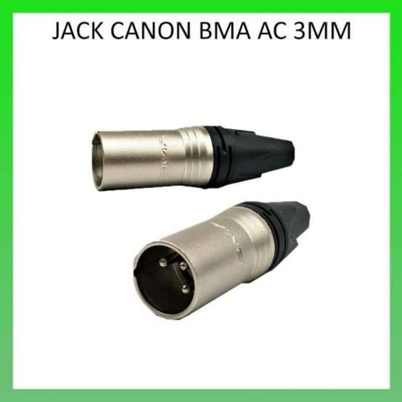 Jack CANON MAN BMA JACK XLR MAN BMA JEK CANON BMA JAK XLR BMA ORIGINAL ...