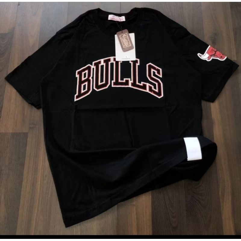 Bulls KAOS BY MITCHELL & NES - FONT MIRROR 1:1 ORIGINAL BULLS BAJU ใหม่ ...